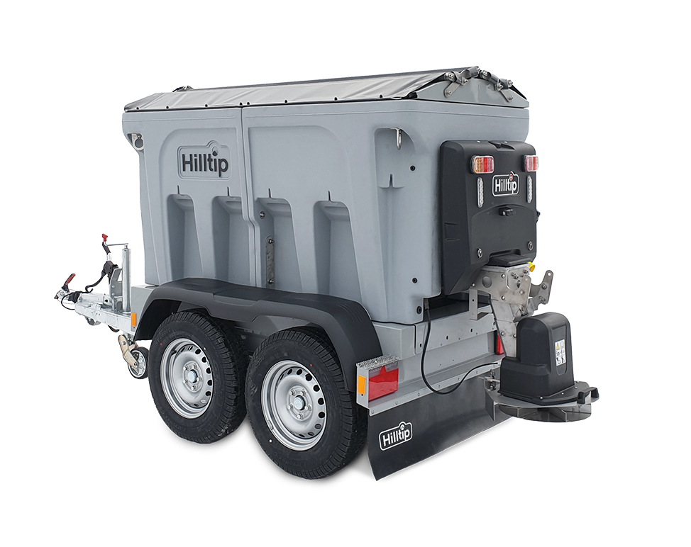 Zoutstrooier op aanhangwagen | Harpo Machines