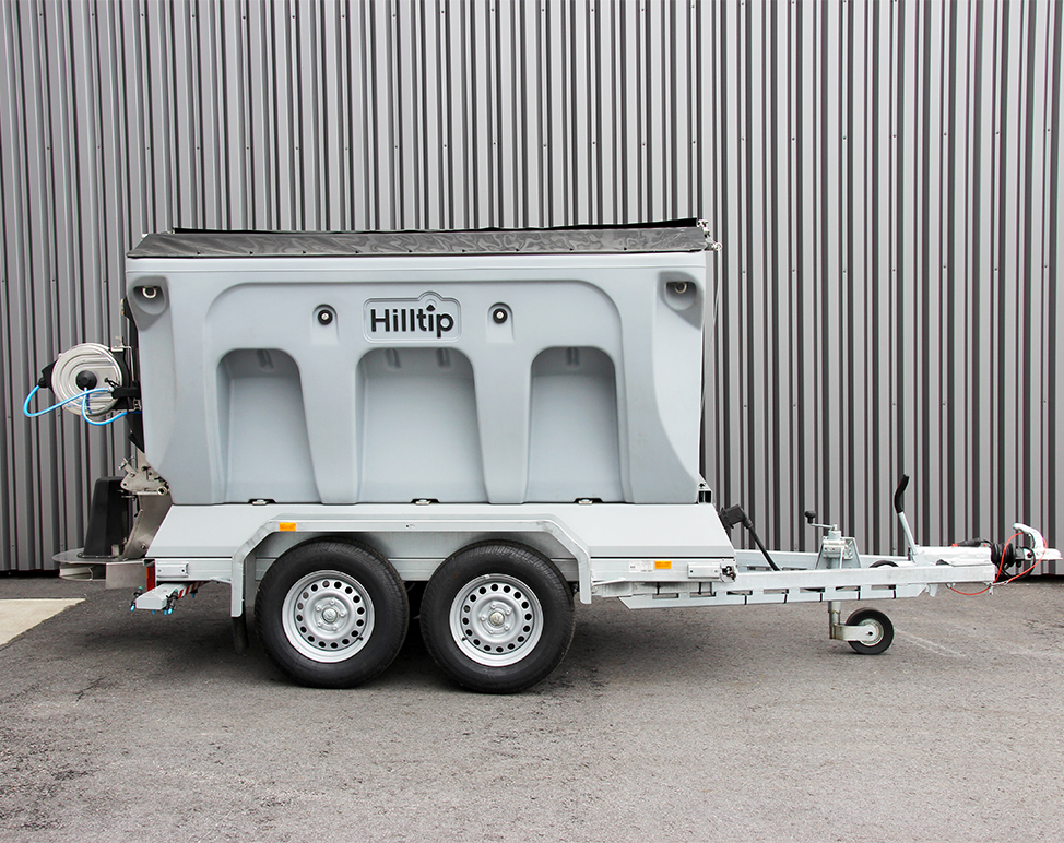 Zoutstrooier op aanhangwagen | Harpo Machines