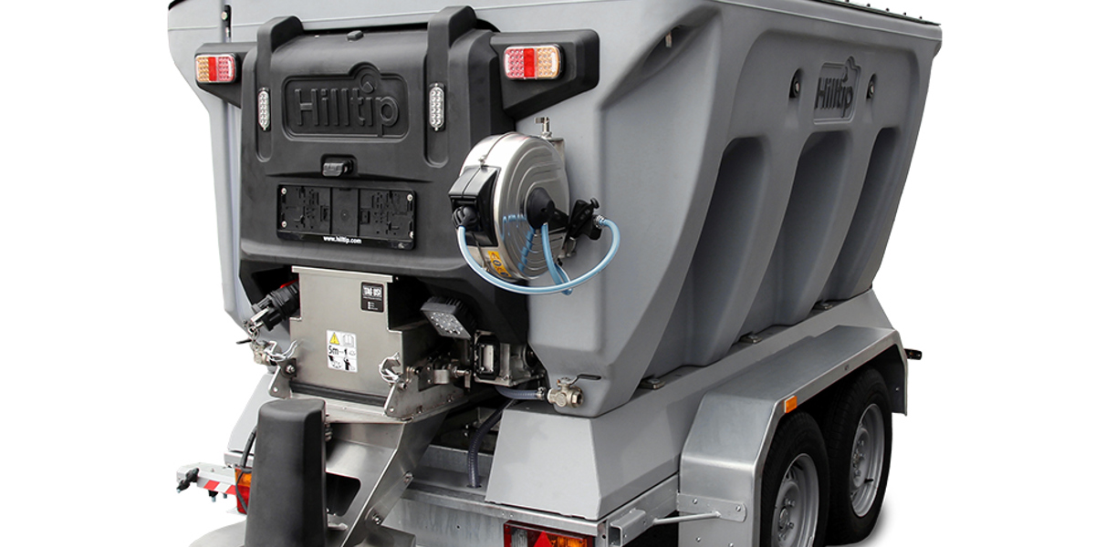 Zoutstrooier op aanhangwagen | Harpo Machines